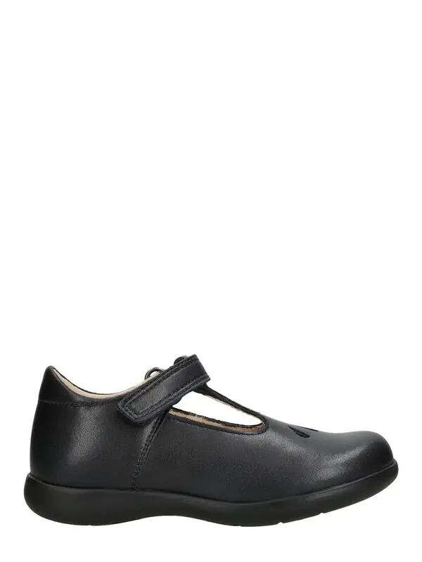 Trotters Leather Evie School Shoes - Navy