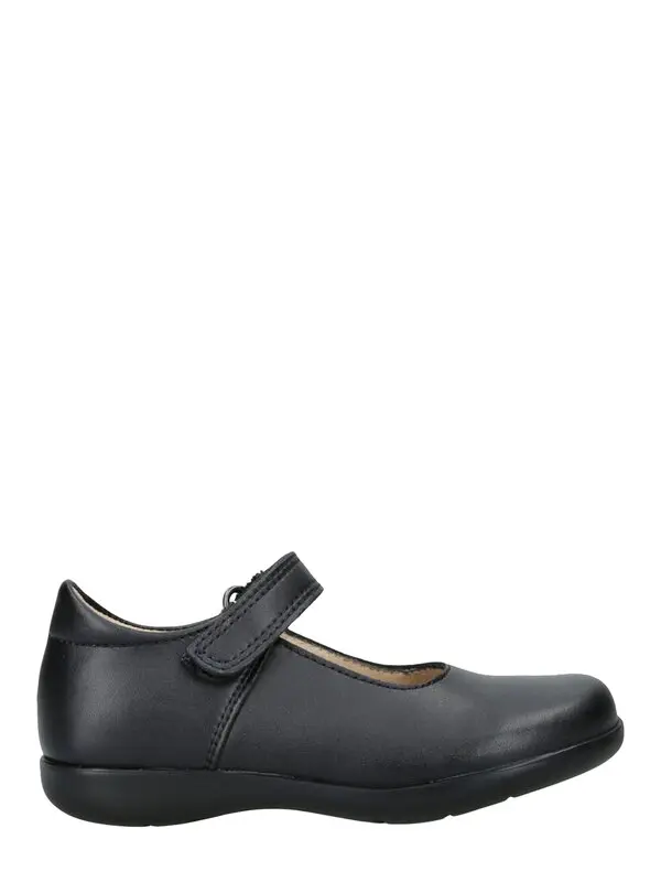 Trotters Leather Emily School Shoes - Navy