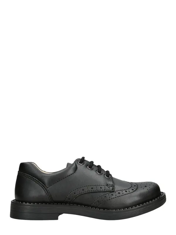 Trotters Leather School Shoes - Black