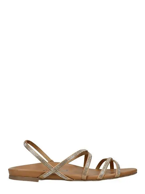 PEDRO GARCIA Bambina Leather Sandals - Bronze