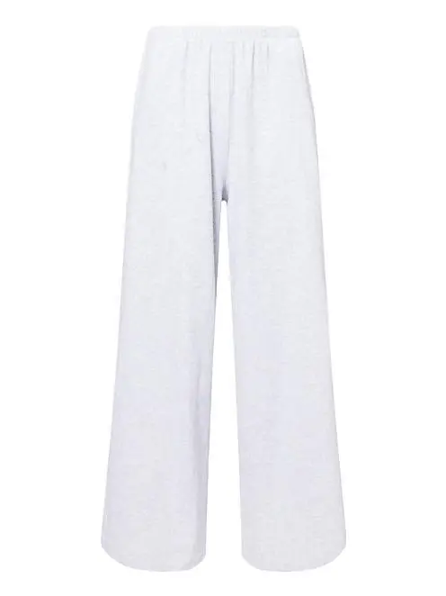 TALA Wide-leg Stretch-cotton Blend Pyjama Bottoms - Grey Marl