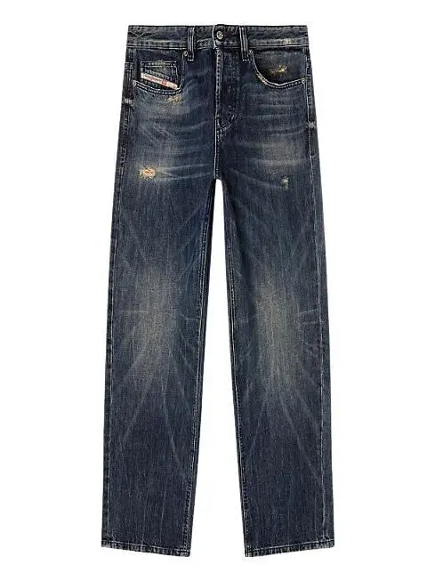 Diesel 20 D-macro 0adbz Wide-leg Denim Jeans - 01