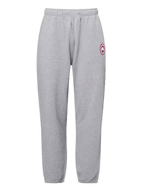 Canada Goose Rove Wide-leg Cotton-jersey Jogging Bottoms - Stone Heather- Chine