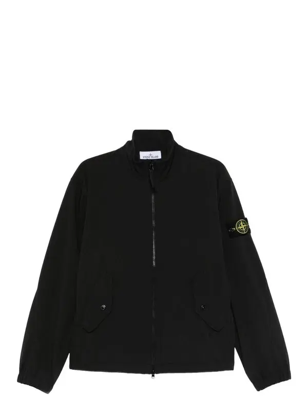 Stone Island Shell-r E.dye Zip-up Jacket - Black
