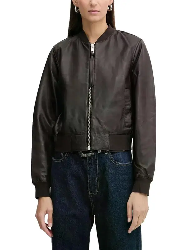 ALLSAINTS Orten Zip-up Bomber Jacket - Brown