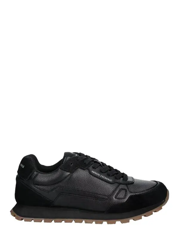 Armani Exchange Panelled Sneakers - Black