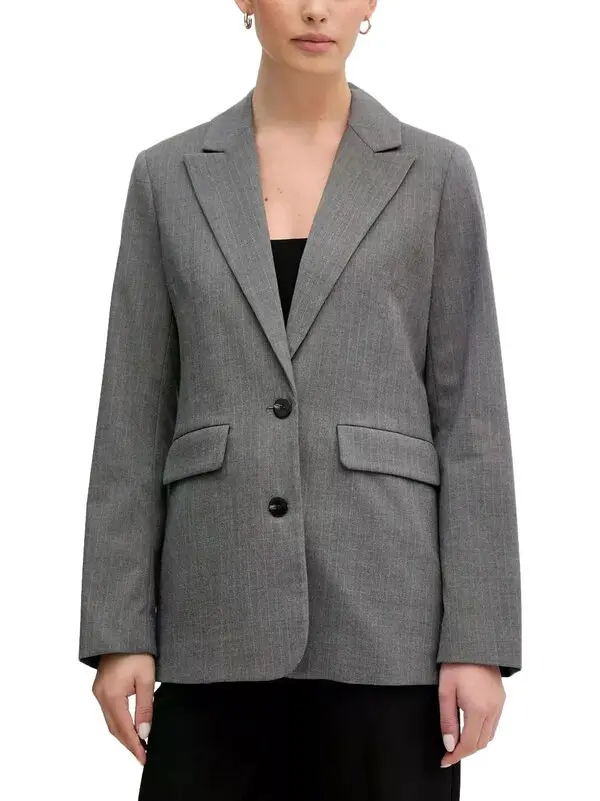BENETTON Pinstripe Blazer - Grey