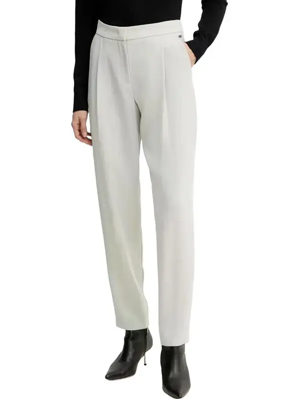 Armani Exchange Logo-plaque Trousers - Neutrals