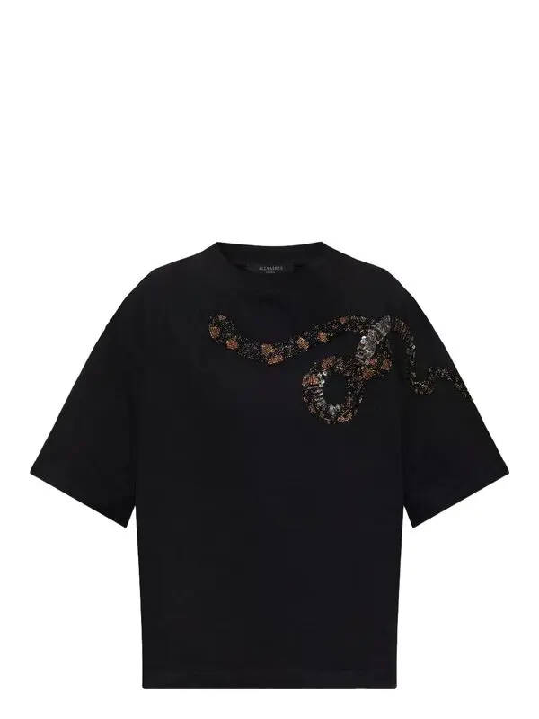 ALLSAINTS Ouros Amelie T-shirt - Black
