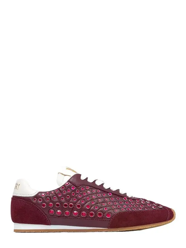 Amiri Stud-embellished Sneakers - Red