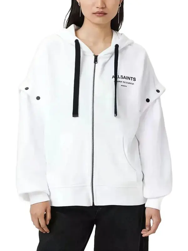 ALLSAINTS Omnium Zip Hoodie - White