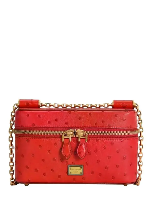 Dolce & Gabbana Textured Shoulder Bag - Red