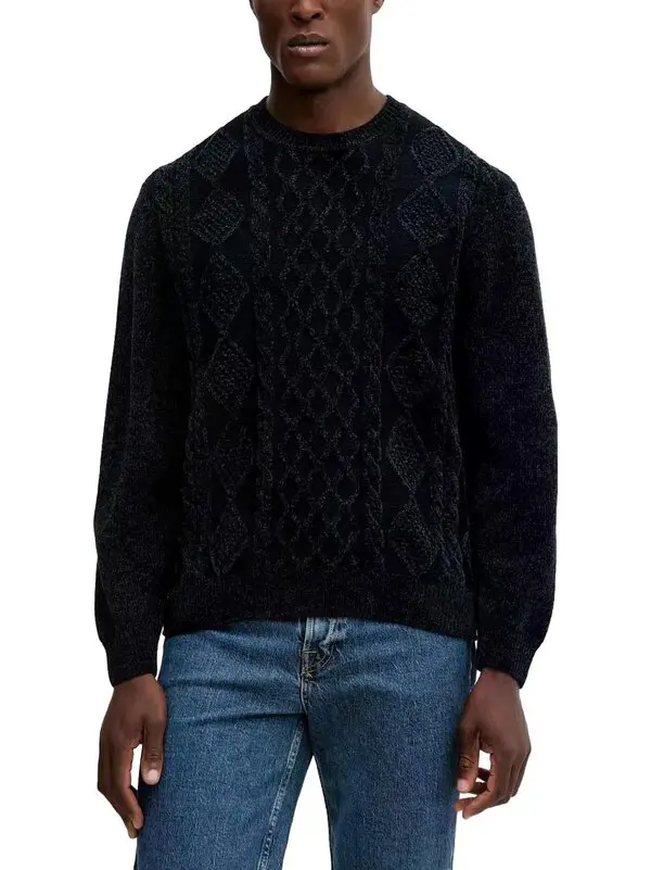 Armani Exchange Woven Sweater - Black