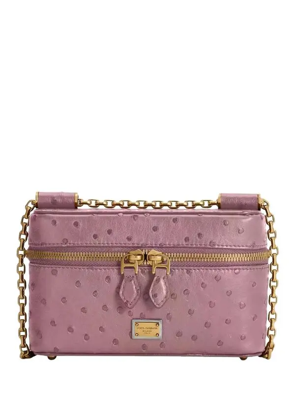 Dolce & Gabbana Textured Shoulder Bag - Pink