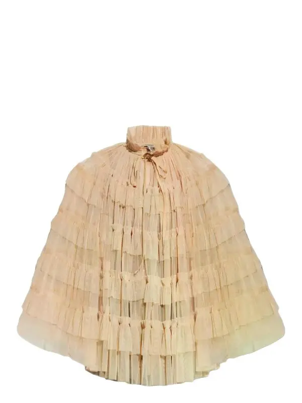 ALLSAINTS Aude Ruffled Tie Top - Neutrals