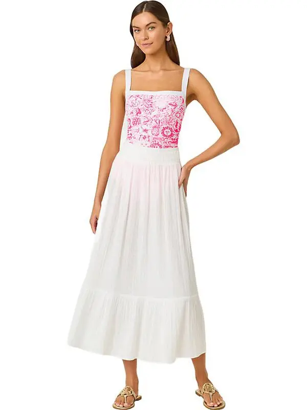 Lilly Pulitzer® Enzo Maxi Skirt Cover-up - Resort White