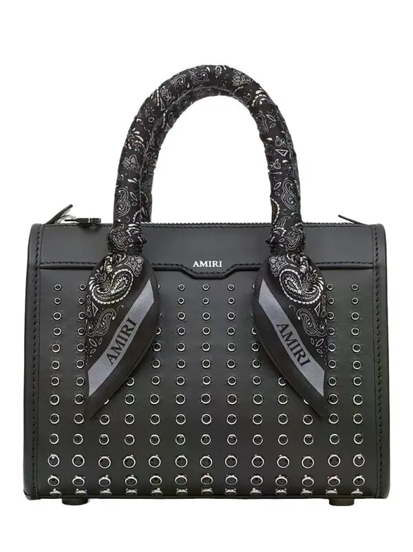 Amiri Studded Micro Satchel - Black