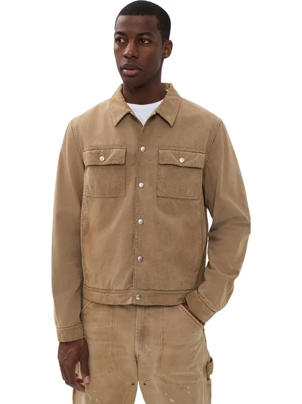MAISON MARGIELA Faux Suede Sports Jacket - Sand