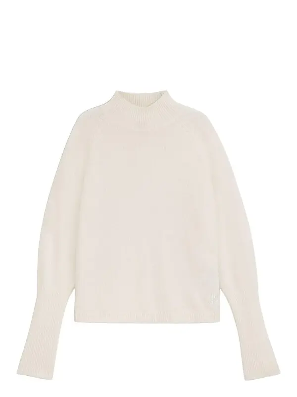Hugo Wool-blend Mock Neck Sweater - White