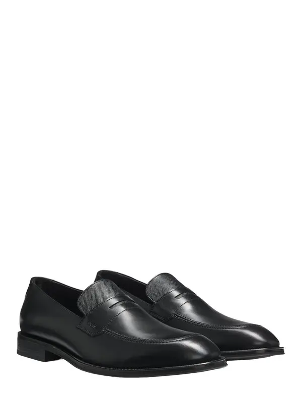 BOSS Leather Loafers - Black