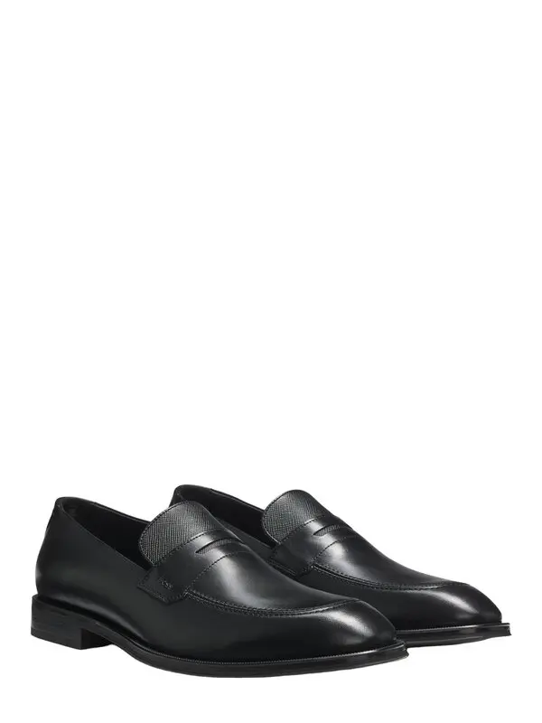 BOSS Leather Loafers - Black