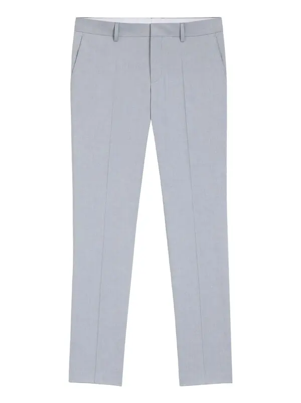 BOSS Slim-fit Patterned Trousers - Light Blue