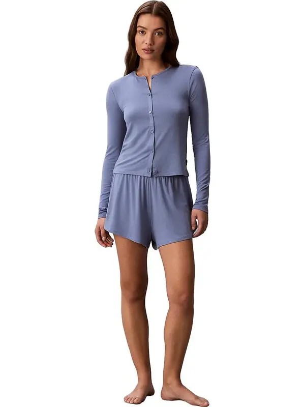 Calvin Klein Ultra Soft Modal Cardigan - Blue Tulip