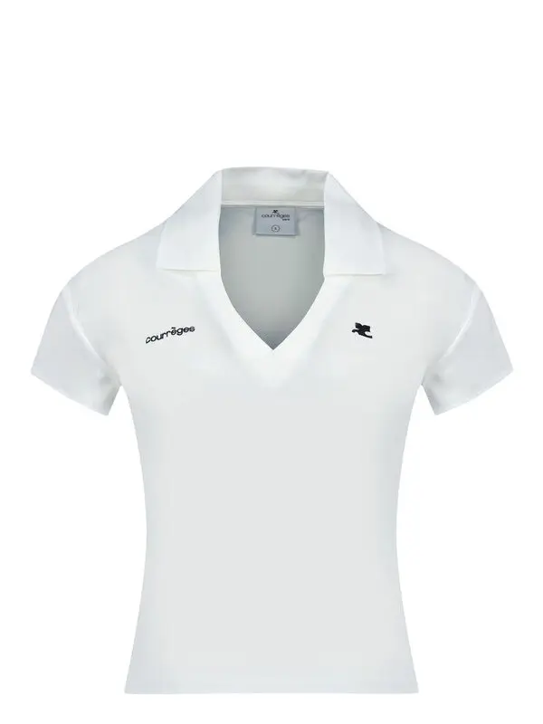 COURREGES Sports Polo - White