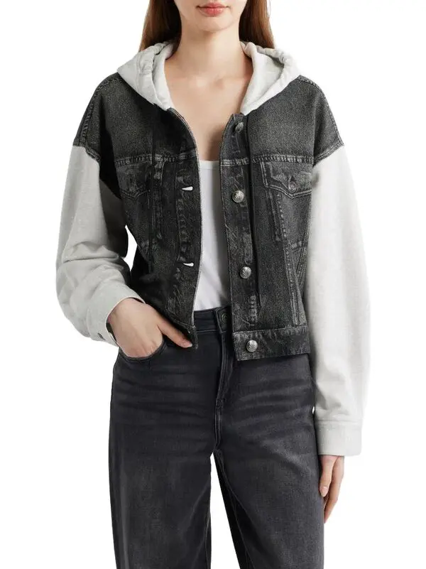 Rag & Bone Rb Miramar Mixed Media Jacket - Sport Black