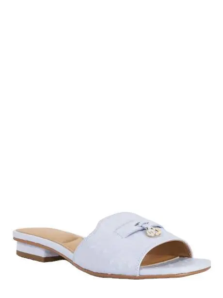 Dune London Lindo Slide Sandal - Pale Blue