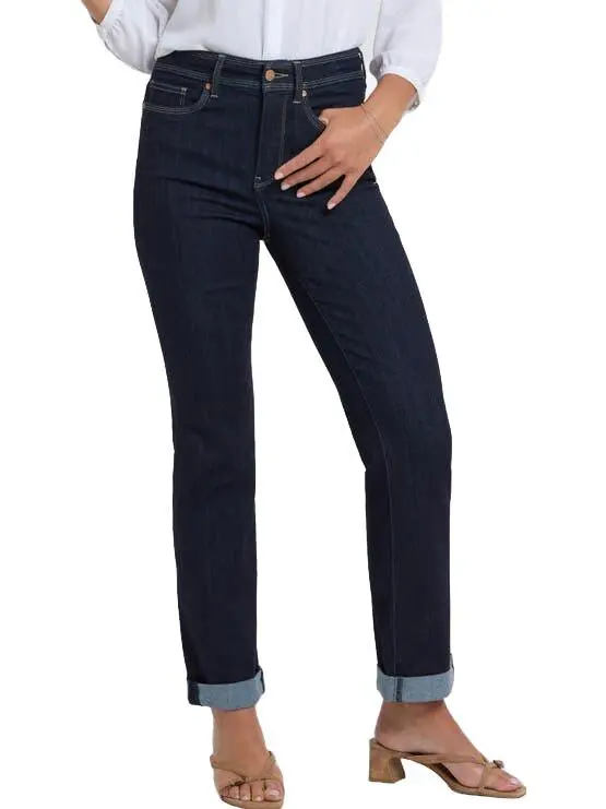 NYDJ Marilyn Triple Stitch High Waist Straight Leg Jeans - Morningtides