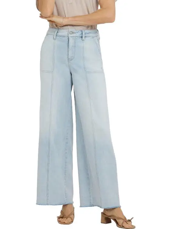 NYDJ Simone Seamed Wide Leg Jeans - Desert Shoreline