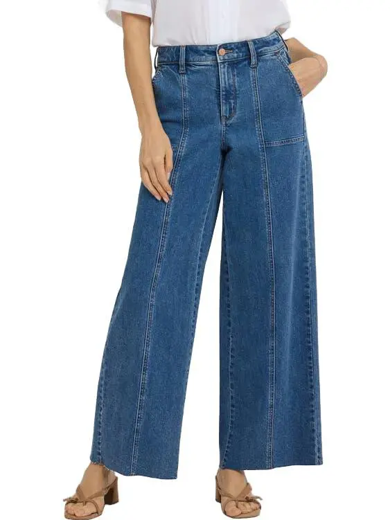 NYDJ Simone Seamed Wide Leg Jeans - Salton