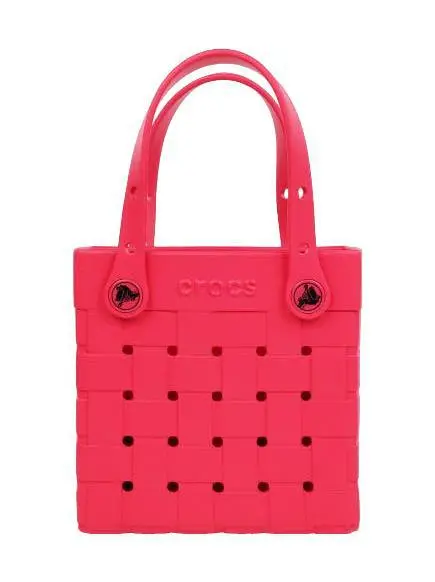 CROCS Small Woven Style Crossbody Tote - Digital Raspberry