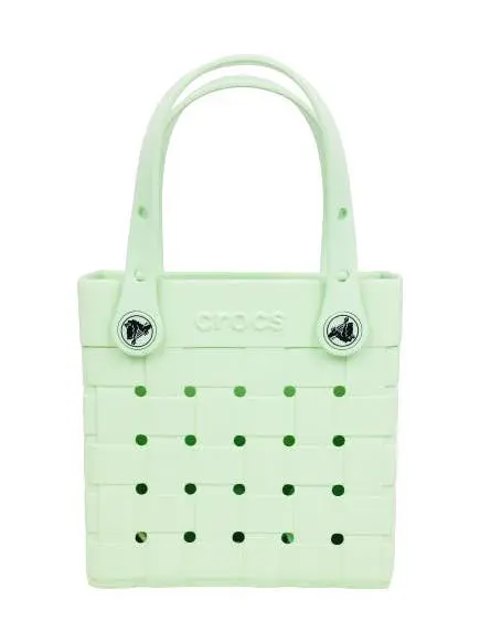 CROCS Small Woven Style Crossbody Tote - Serene Green
