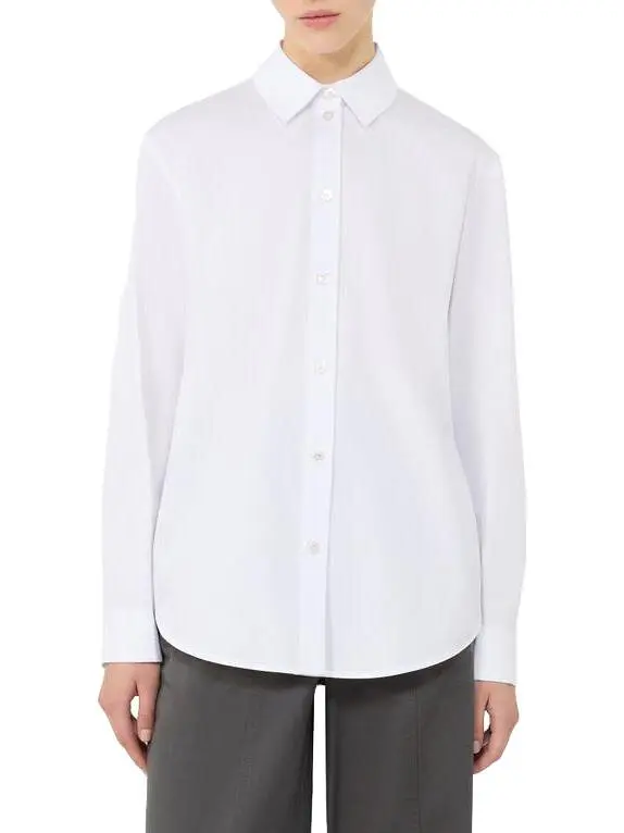 MM BY MAX MARA Veloce Cotton Shirt - Optical White