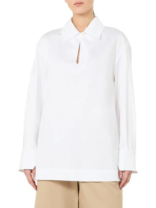 MM BY MAX MARA Labano Cotton Shirt - Optical White
