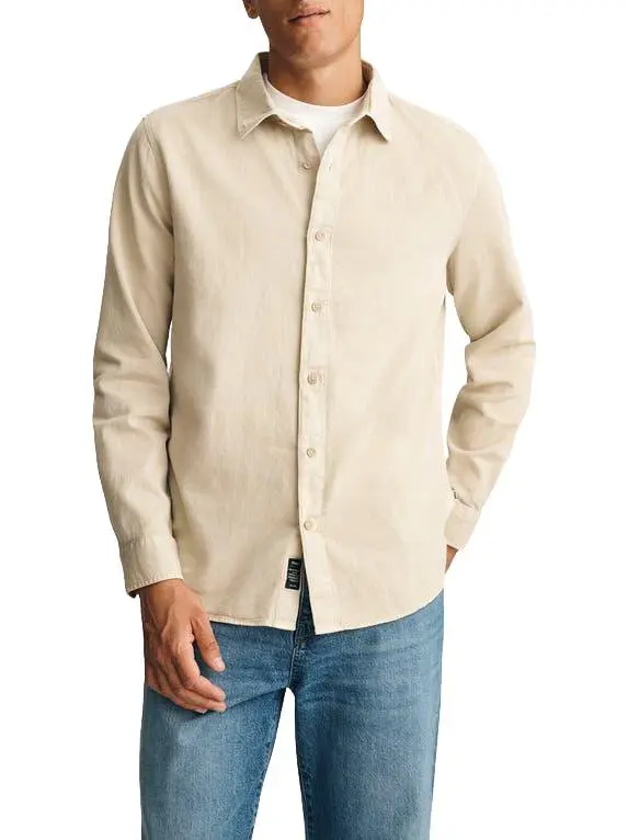 MAVI Cotton & Linen Button-up Shirt - Peyote