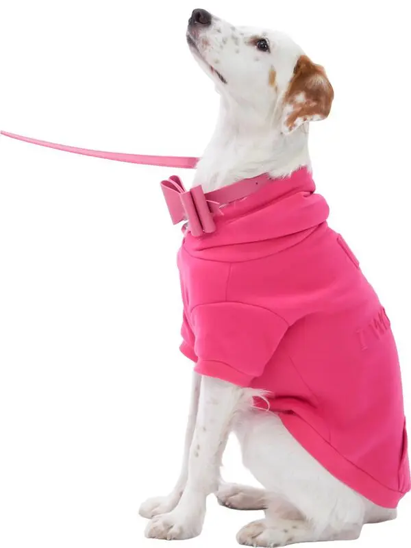 MOSHIQA Paris I Woof U Dog Hoodie - Pink