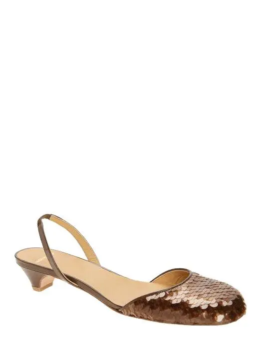 UNDERCOVERISM Paillette Slingback Pumps - Brown