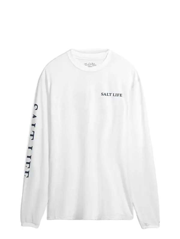SALT LIFE On Holiday Slx Performance Long Sleeve - White