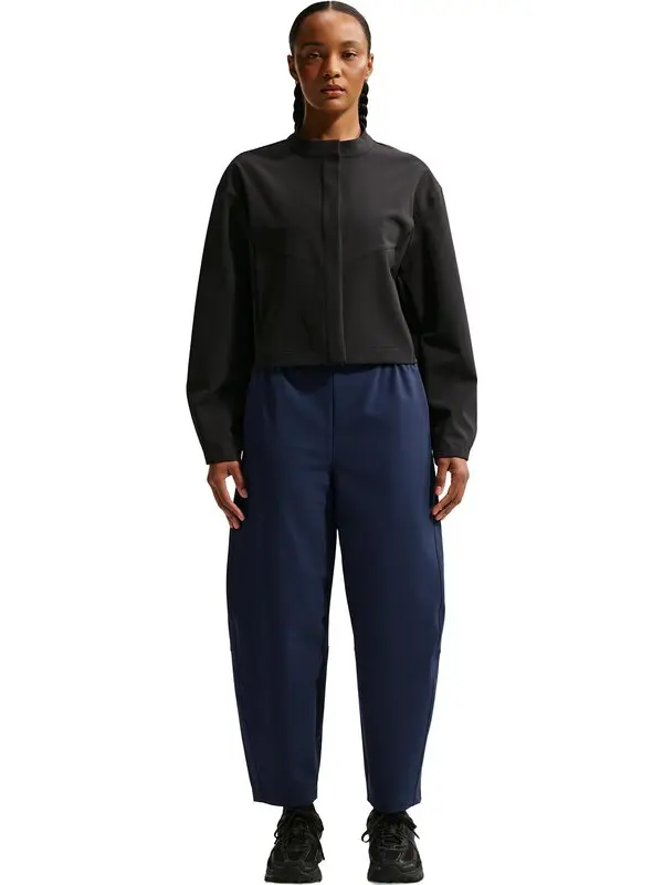Nike 24.7 Perfectstretch Dri-fit High-waisted Loose Barrel-leg Pants - Blue