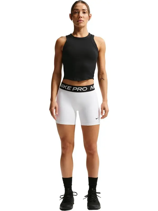 Nike Pro 365 5" Mid-rise Shorts - White