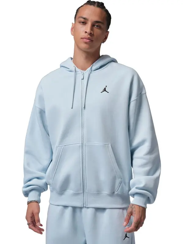 JORDAN Brooklyn Fleece Oversized Full-zip Hoodie - Blue
