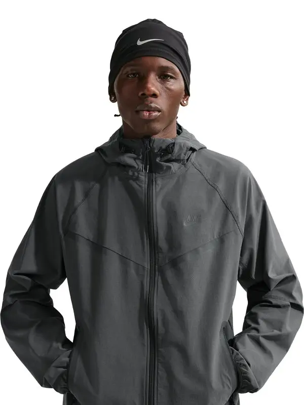 Nike Tech Dri-fit Woven Full-zip Windrunner Jacket - Black