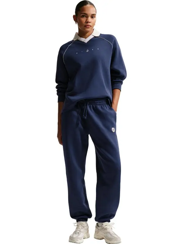 Nike Sportswear Phoenix Fleece Oversized High-waisted Graphic Track Pants - Blue