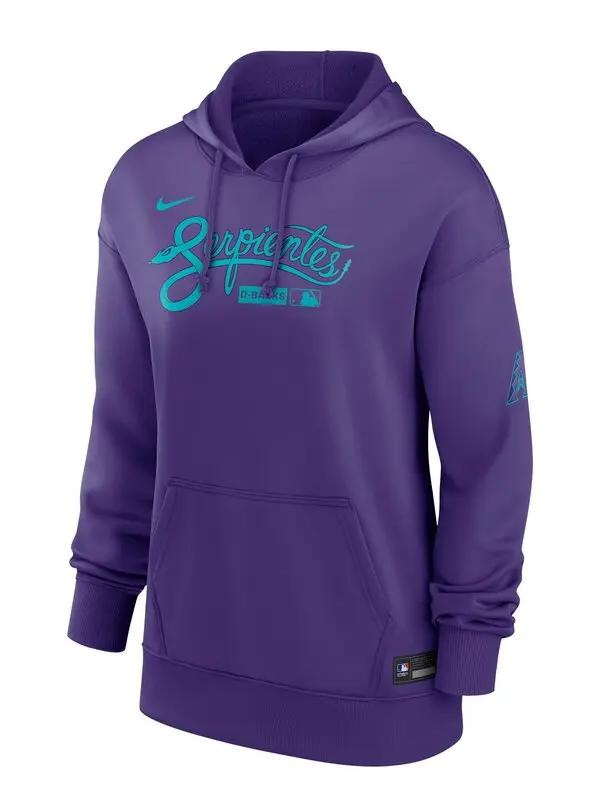 Nike Arizona Diamondbacks City Connect Therma Mlb Pullover Hoodie - Purple