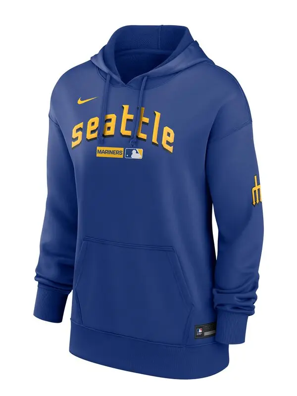Nike Seattle Mariners Authentic Collection City Connect Therma Mlb Pullover Hoodie - Blue