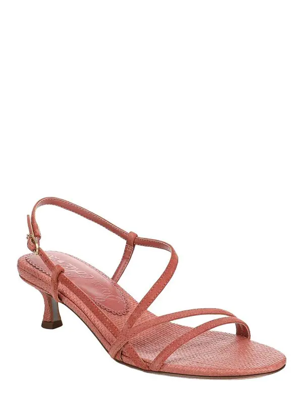 Sam Edelman Slingback Kitten Heel Sandals - Indie Pink