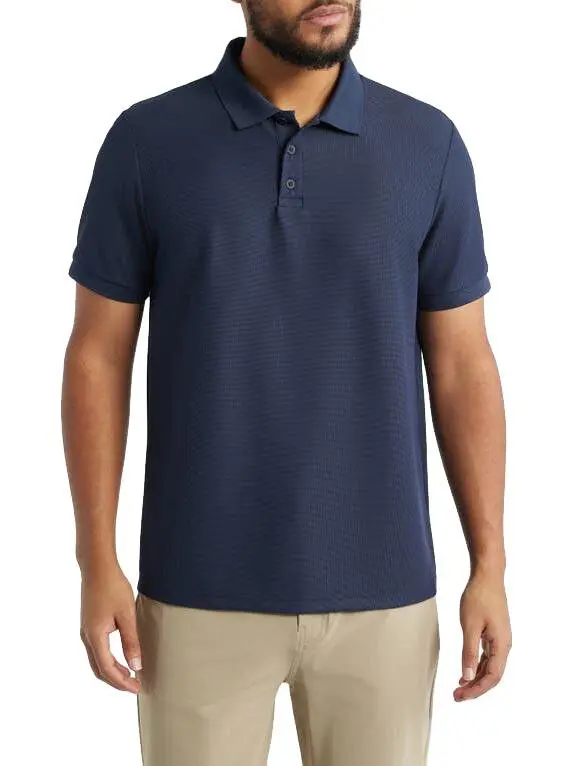 Zella Textured Performance Polo - Navy Eclipse